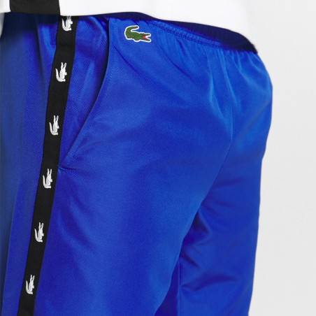 BAS DE SURVETEMENT LACOSTE BLEU CALIR AVEC BANDE DE CROCO